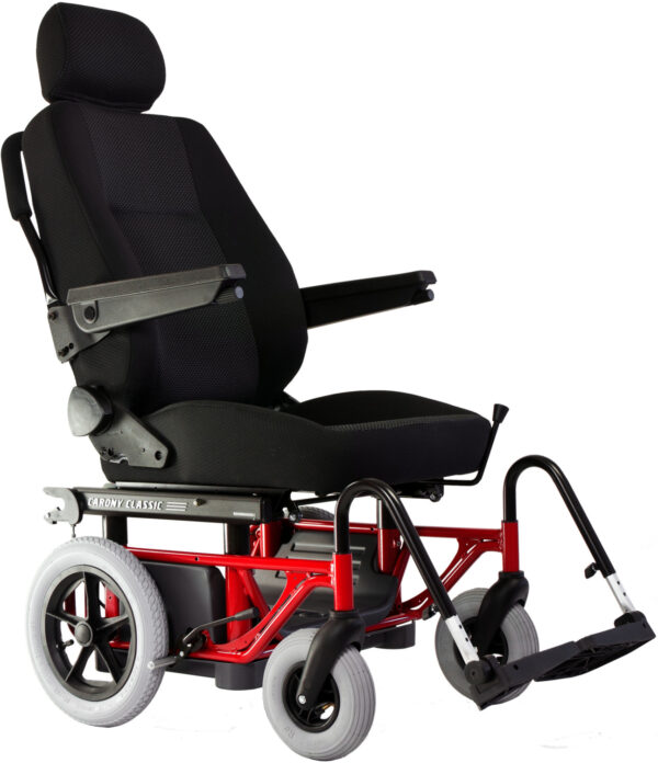 Carony wheelchair system transforms the car seat into a wheelchair